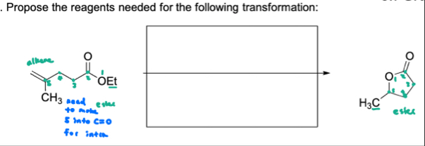 Solved Propose the reagents needed for the following | Chegg.com