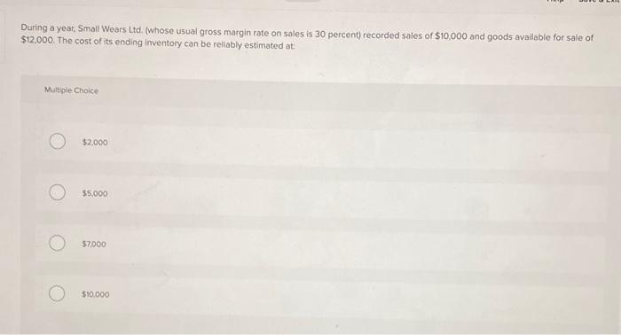Solved When the retail inventory method is used, Muniple | Chegg.com