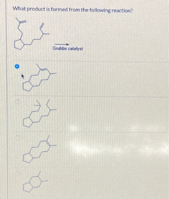 Solved What product is formed from the following reaction? | Chegg.com