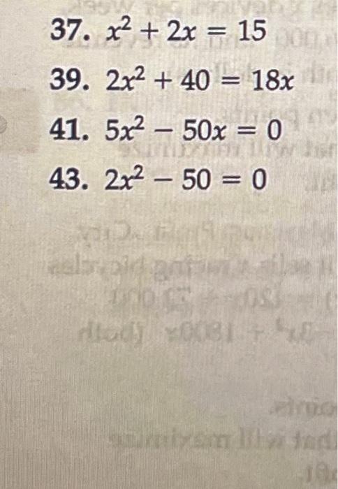Solved 35−52. Solve each equation by factoring or the | Chegg.com
