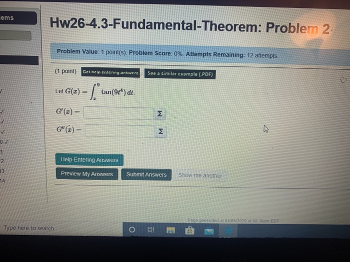 Solved Hw26-4.3-Fundamental-Theorem: Problem 3 Problem | Chegg.com