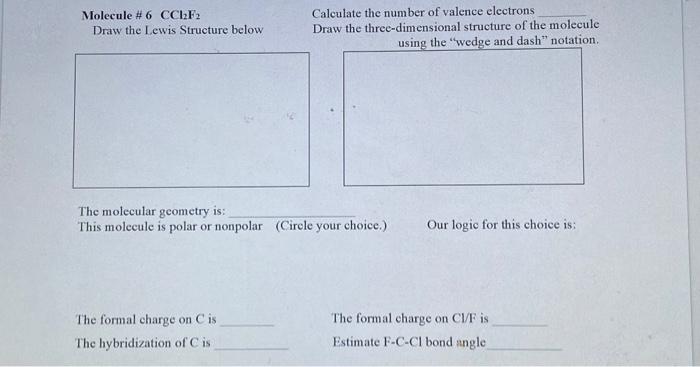 Solved Molecule #5SiF62 Calculate the number of valence | Chegg.com