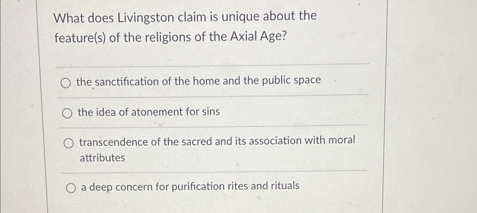 Solved What does Livingston claim is unique about the | Chegg.com