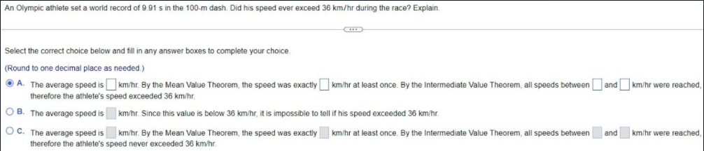 Solved An Olympic athlete set a world record of 9.91s ﻿in | Chegg.com