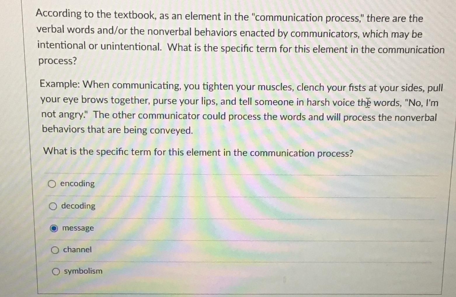 Solved According to the textbook, as an element in the | Chegg.com