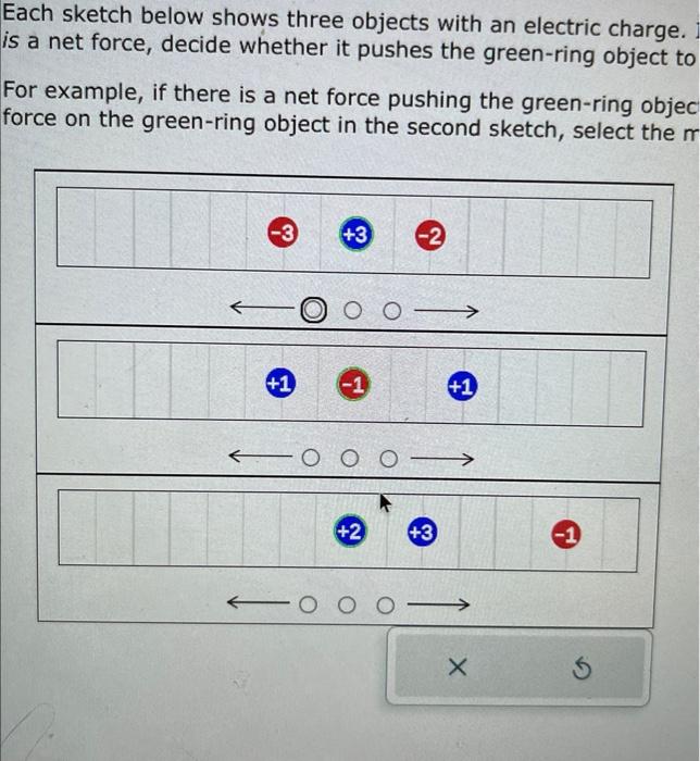 Solved Each sketch below shows three objects with an | Chegg.com