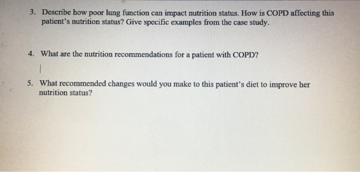 Solved 3. Describe how poor lung function can impact | Chegg.com