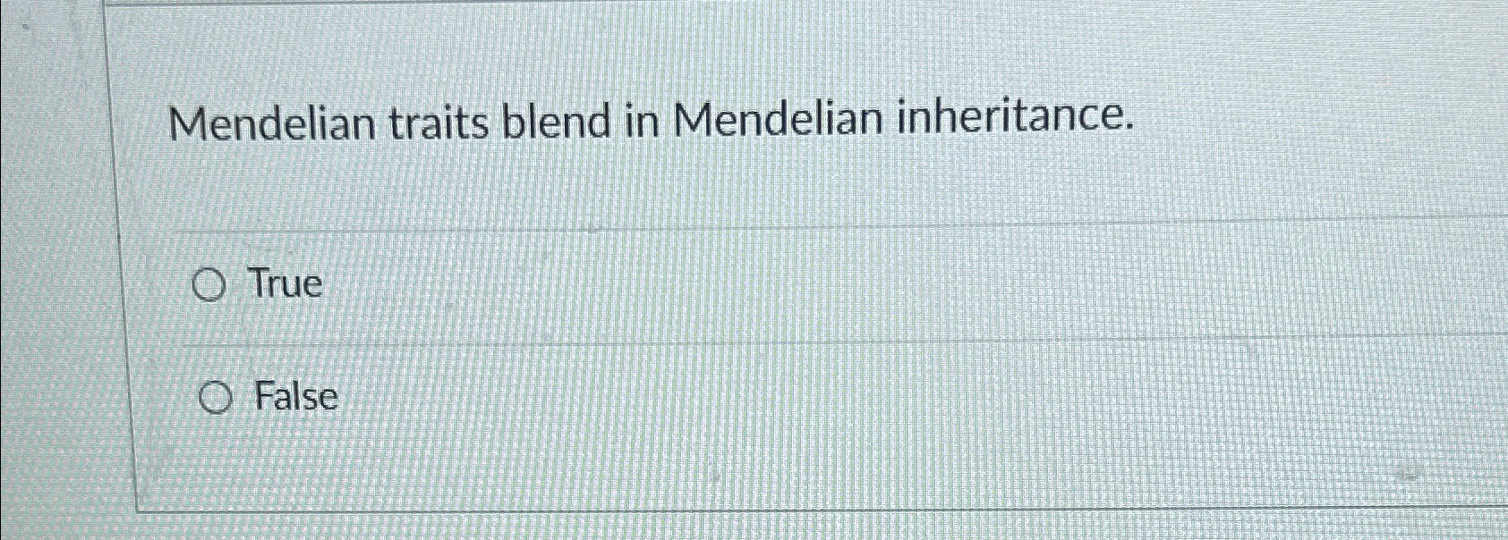 Solved Mendelian traits blend in Mendelian | Chegg.com