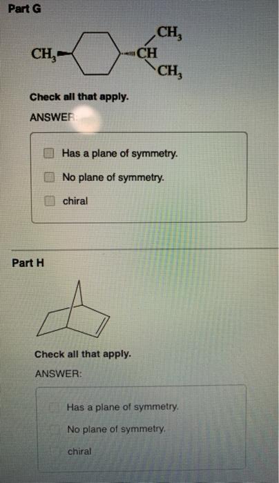 Solved For each compound, determine whether the molecule has | Chegg.com