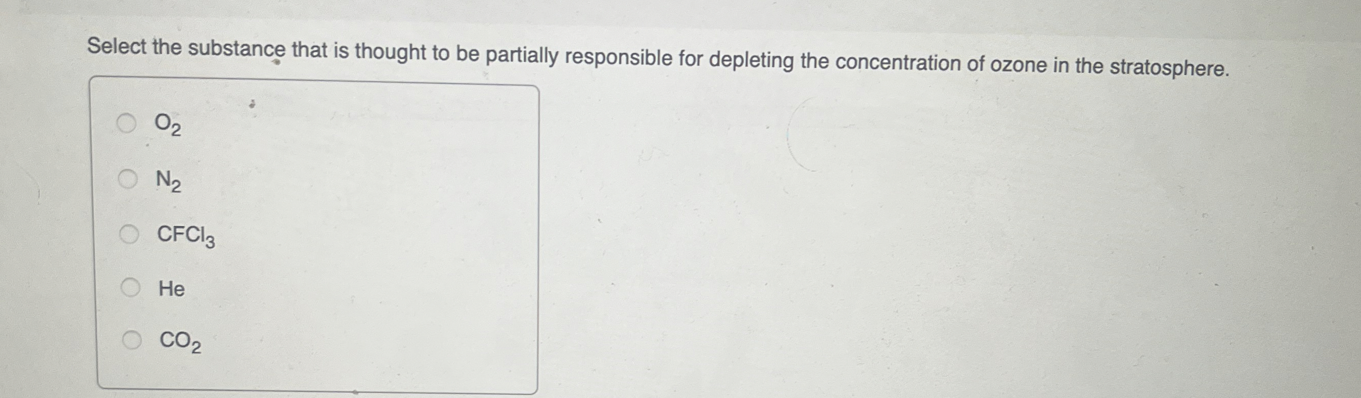 Solved Select the substance that is thought to be partially | Chegg.com