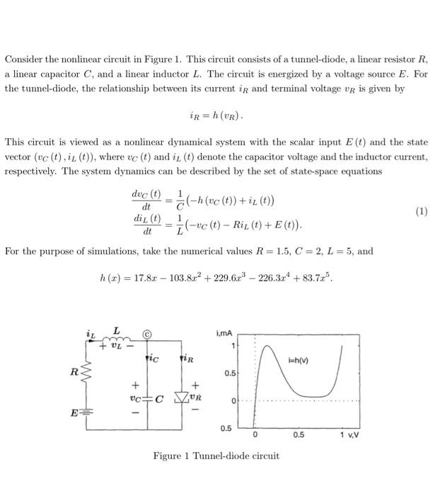 Solved Consider the nonlinear circuit in Figure 1. This | Chegg.com