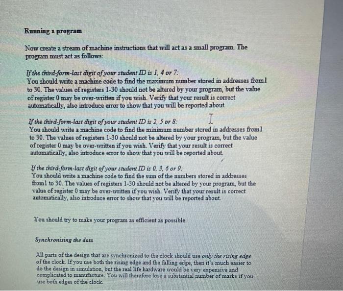 Overview In this project you will build a simple part | Chegg.com