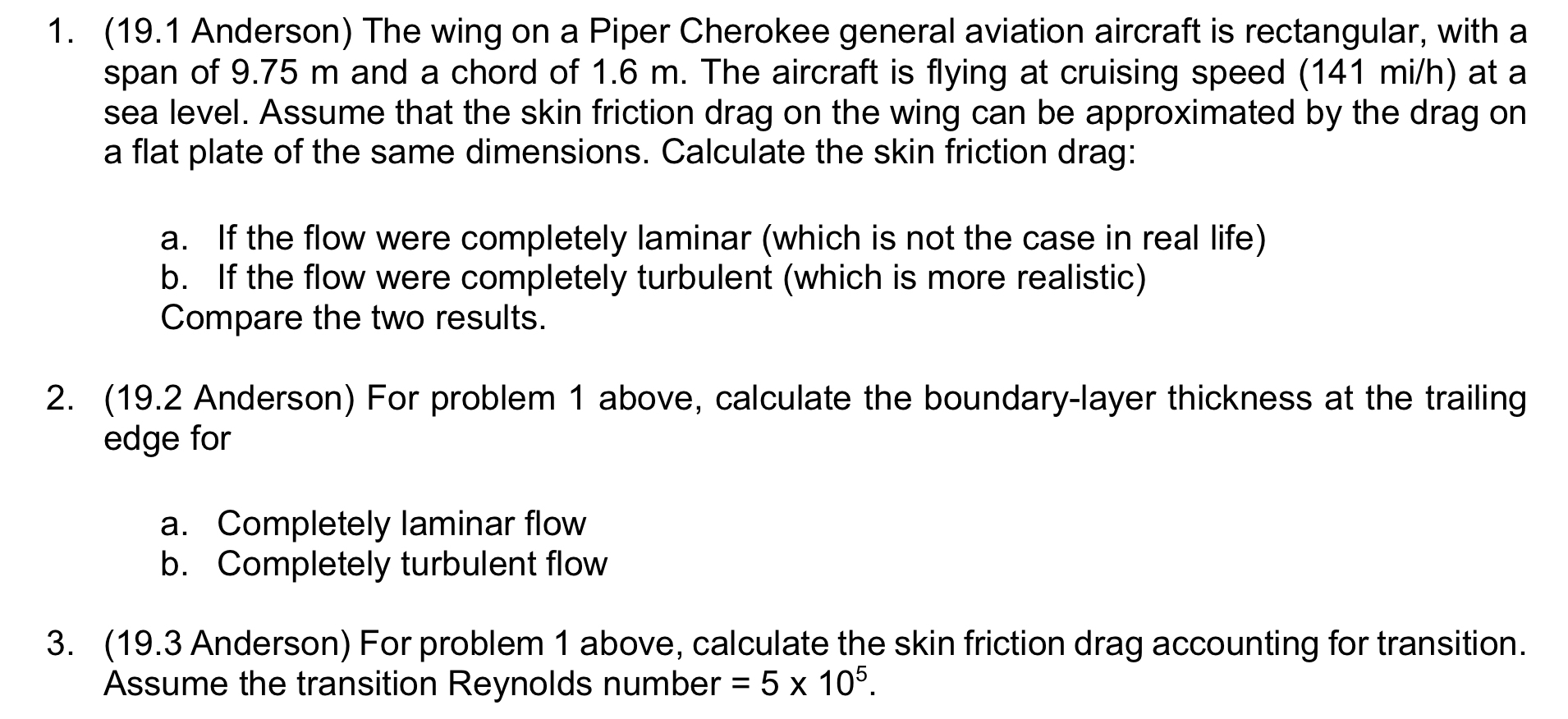 Solved Solve problems 19.2 ﻿and 19.3. (19.1 ﻿Anderson) ﻿The | Chegg.com