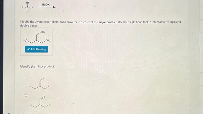 Solved Predict the major and minor products for the | Chegg.com