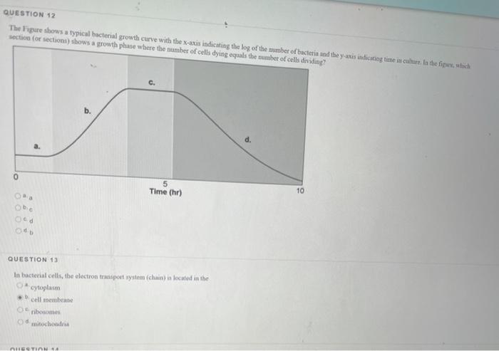 Solved QUESTION 4 The Figure shows a typical bacterial | Chegg.com