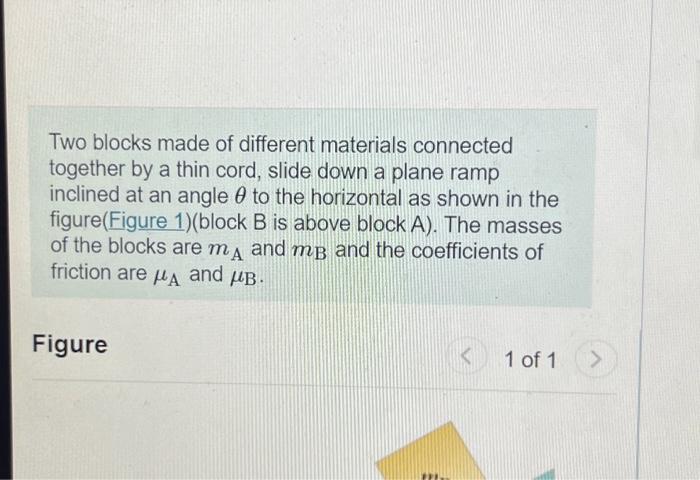 Solved Two blocks made of different materials connected | Chegg.com