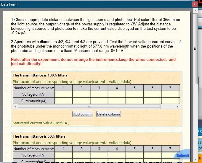 Solved ( physics experiment ) photoelectric effect and | Chegg.com