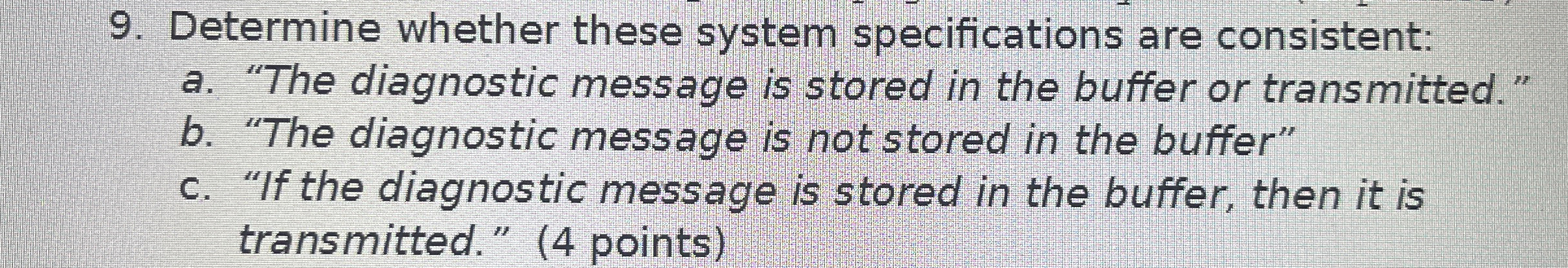 Solved Determine whether these system specifications are | Chegg.com