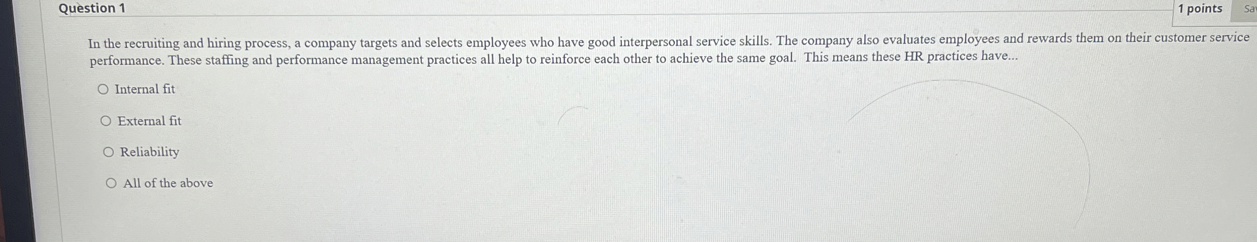 Solved Question 11 ﻿pointsIn the recruiting and hiring | Chegg.com