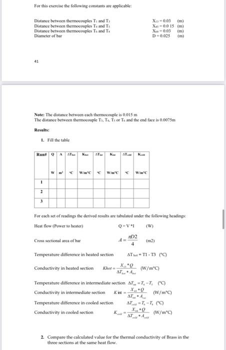 Solved For this exercise the following constants afe | Chegg.com