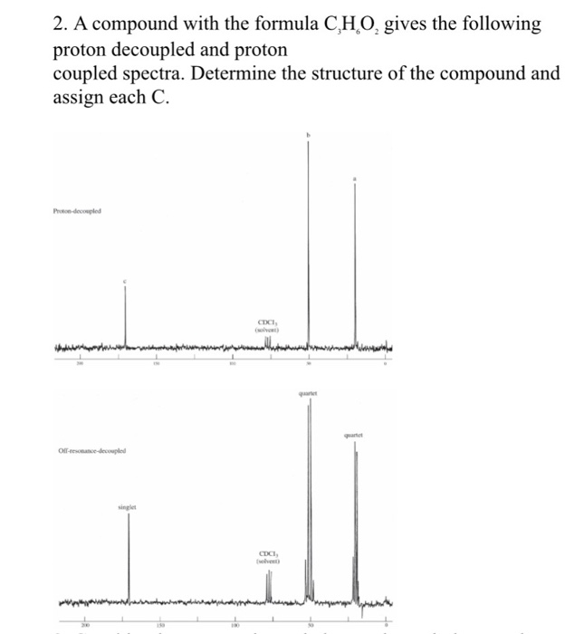 Solved 2. A compound with the formula CHO gives the | Chegg.com