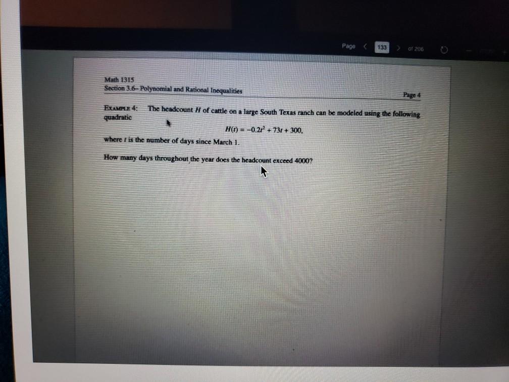Solved Pago 133 of 206 Math 1315 Section 3.6- Polynomial and | Chegg.com