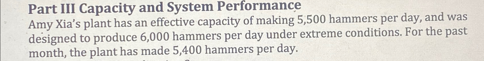 Solved A) ﻿the plants utilization ?B) ﻿the plants efficiency | Chegg.com