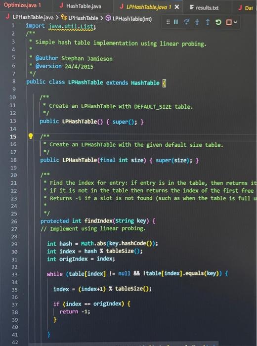 Solved Task One [50 marks] Complete the implementations of | Chegg.com