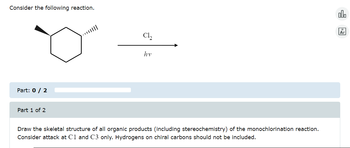 Solved Consider the following reaction.Part: 02Part 1 of | Chegg.com Solved Consider the following reaction.Part: 02Part 1 of | Chegg.com