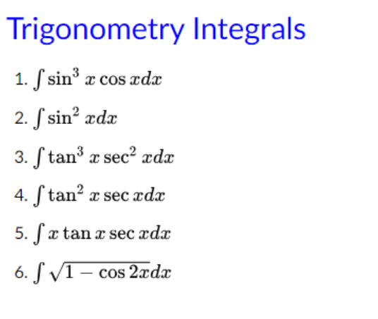 Solved Trigonometry Integrals∫﻿﻿tan2xsecxdx | Chegg.com