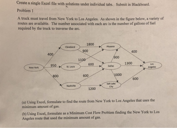 Solved Create a single Excel file with solutions under | Chegg.com