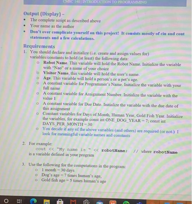 Solved Project 1 The Computer Science Department has | Chegg.com