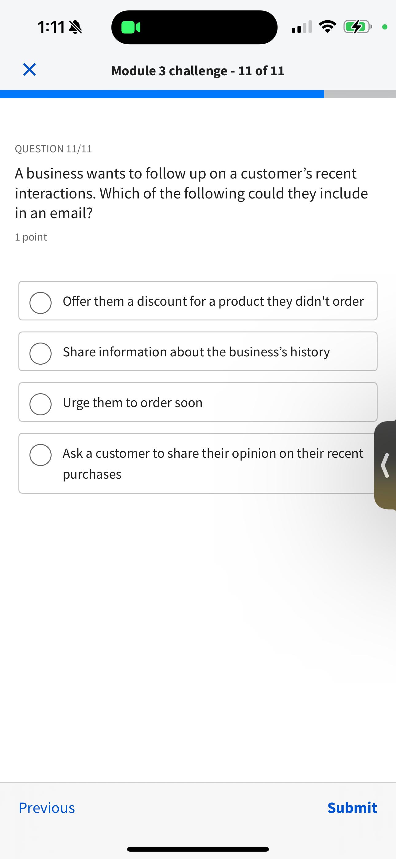 Solved Module 3 ﻿challenge - 11 ﻿of 11QUESTION 11/11A | Chegg.com