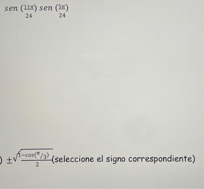Solved Find the exact value. In the second one, select the | Chegg.com