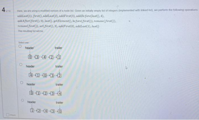Solved 4 Here we are using a modified version of a node ist | Chegg.com