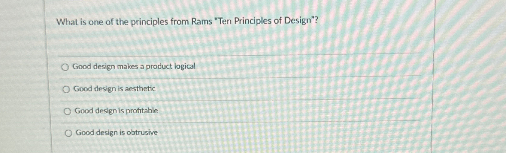 Solved What is one of the principles from Rams "Ten | Chegg.com