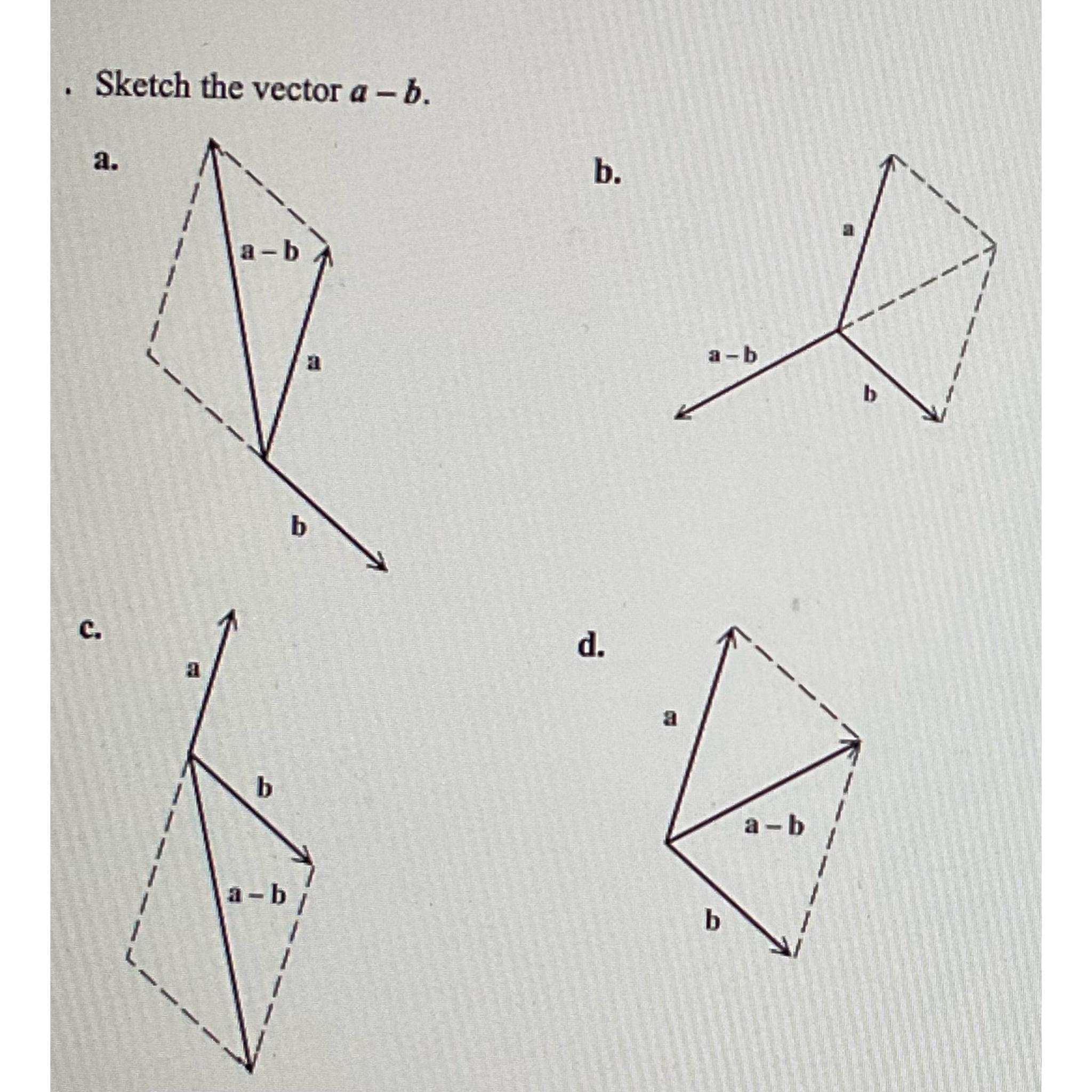 Solved Sketch the vector a-bc.d. | Chegg.com