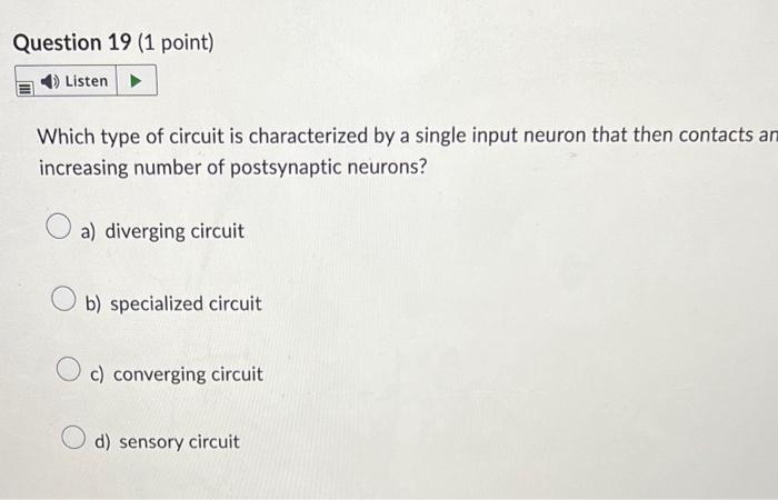 Solved Post-synaptic potentials are local potentials | Chegg.com