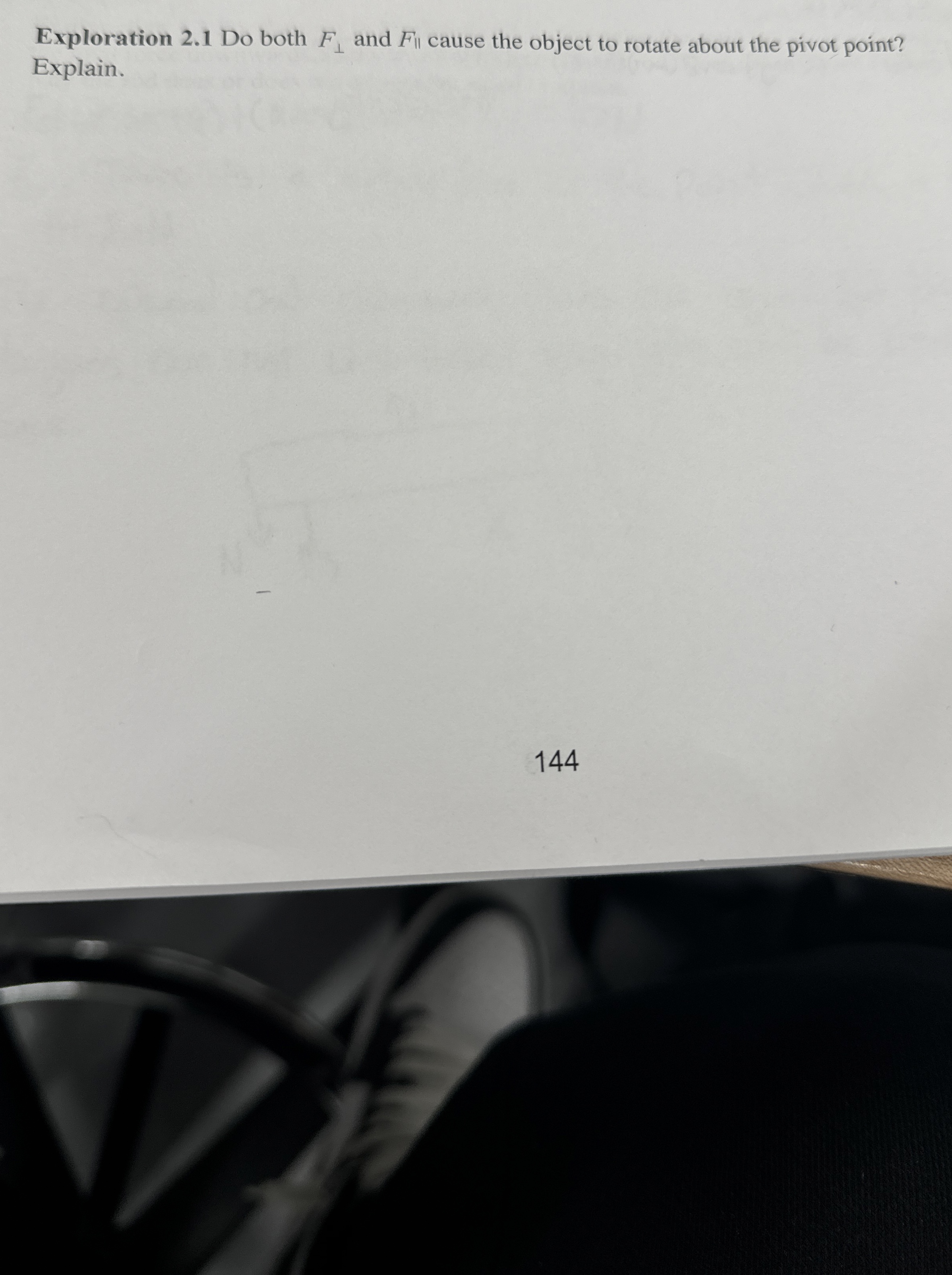 Solved Exploration 2.1 ﻿Do both and F||cause the object to | Chegg.com