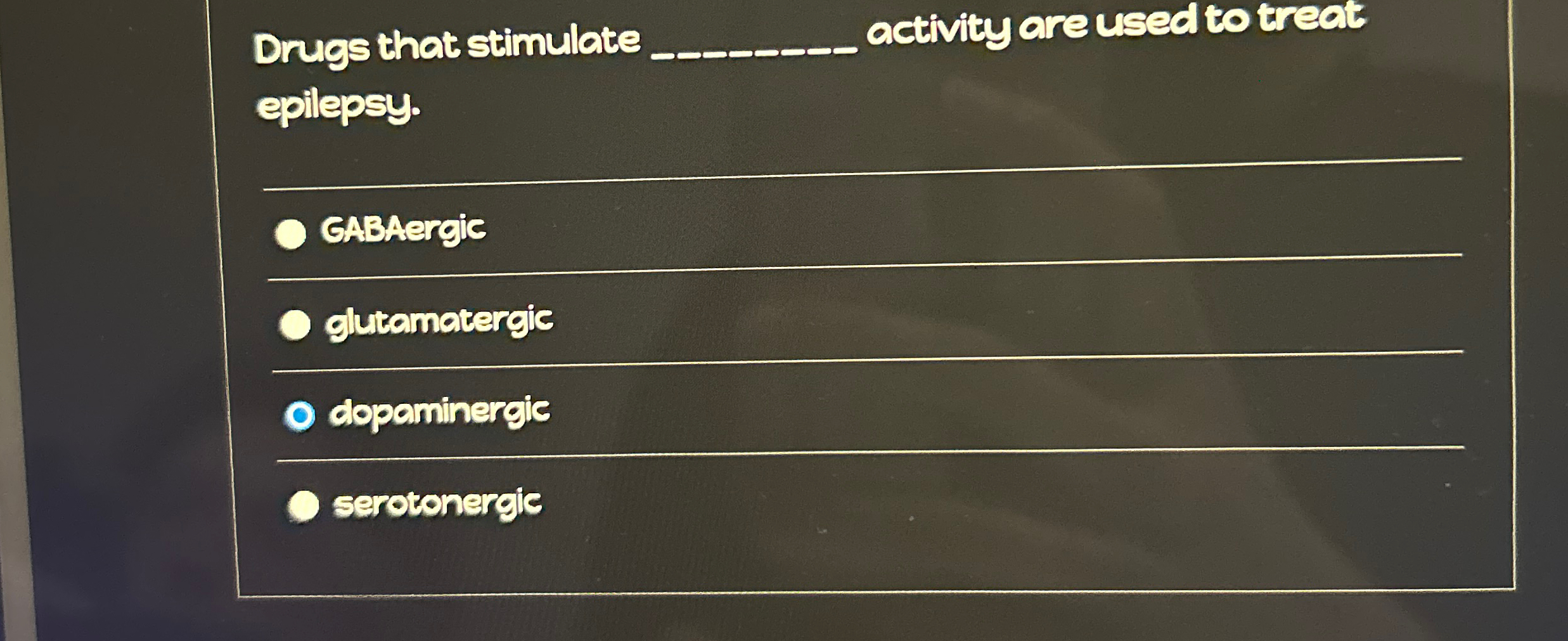 Solved Drugs that stimulate q, ﻿activity are used to treat | Chegg.com