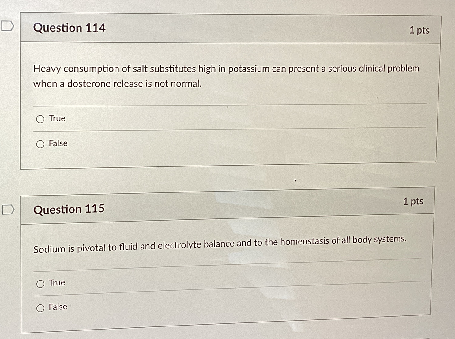 Solved Question 1141 ﻿ptsHeavy consumption of salt | Chegg.com