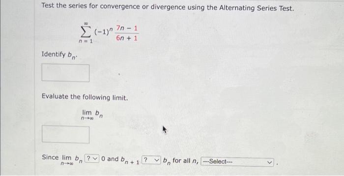 Solved Test the series for convergence or divergence using | Chegg.com