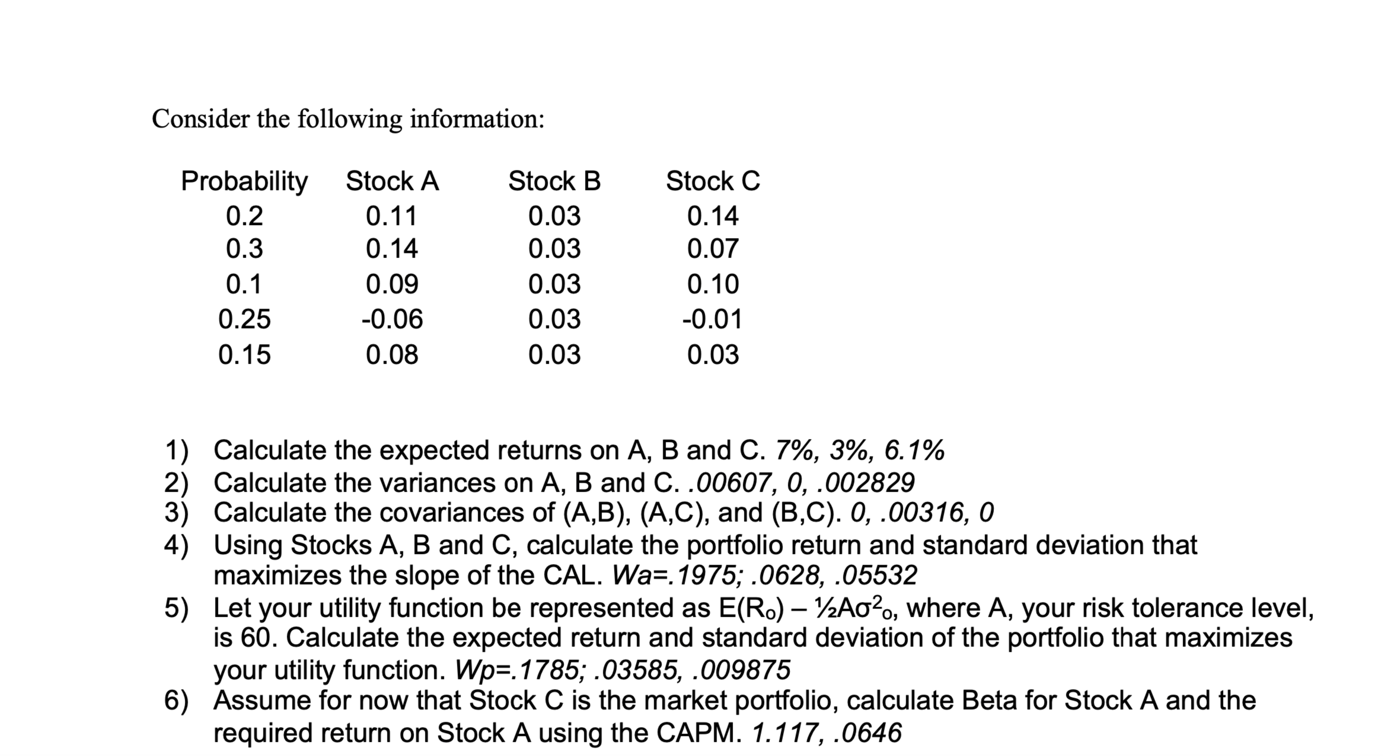 Solved Please build through excel using excel formulas REFER | Chegg.com
