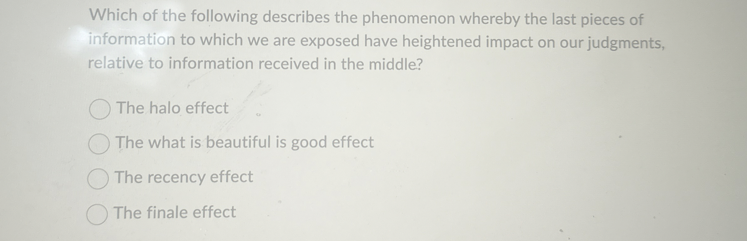Solved Which of the following describes the phenomenon | Chegg.com