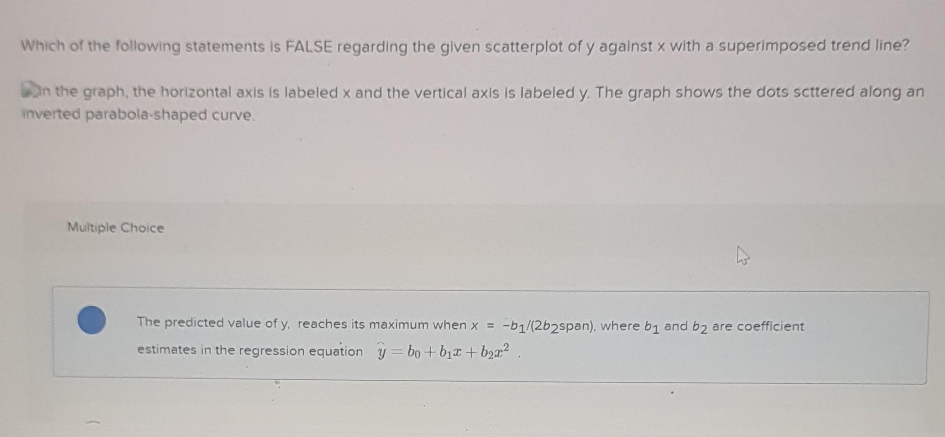 Solved Which of the following statements is FALSE regarding | Chegg.com