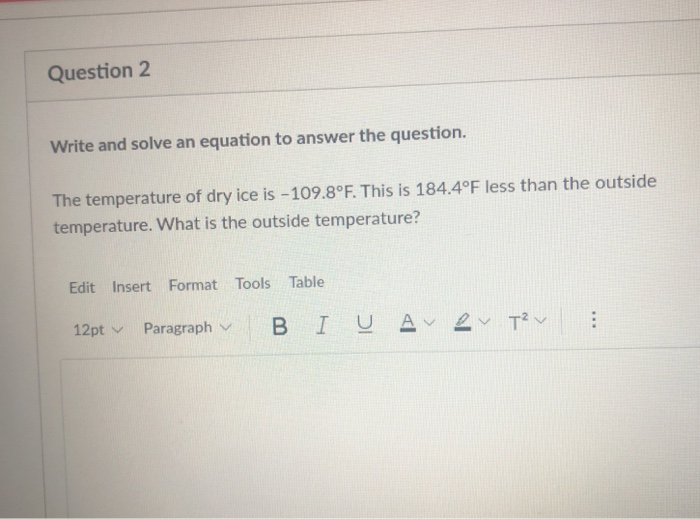 Solved Question 2 Write and solve an equation to answer the | Chegg.com