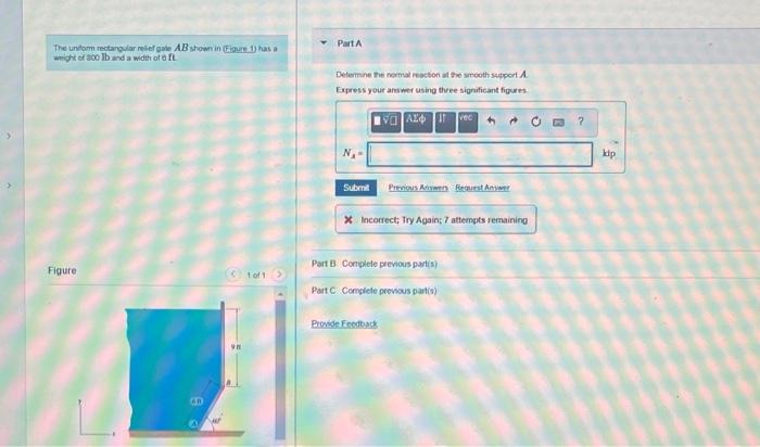Solved The unilom retargular miser gale AB shown in (Eigue | Chegg.com