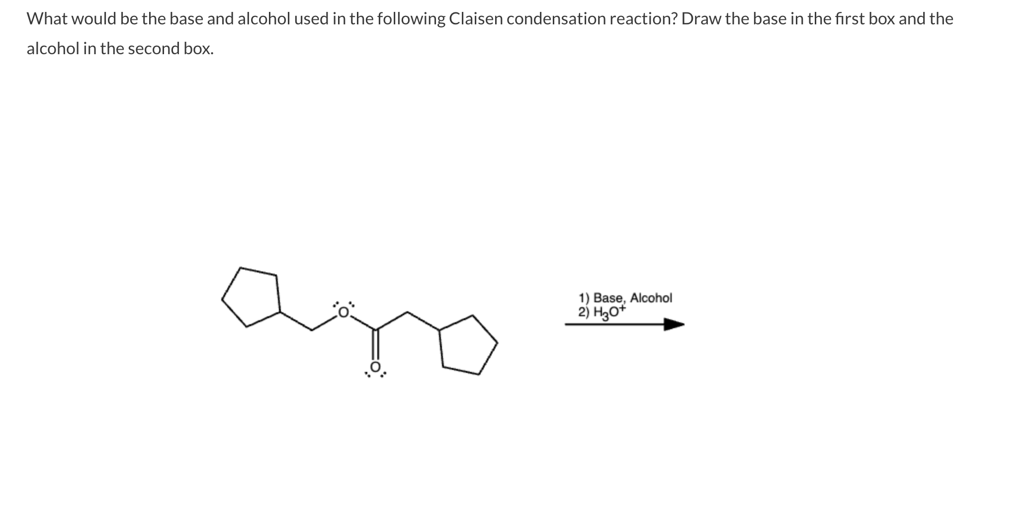 Solved What would be the base and alcohol used in the | Chegg.com