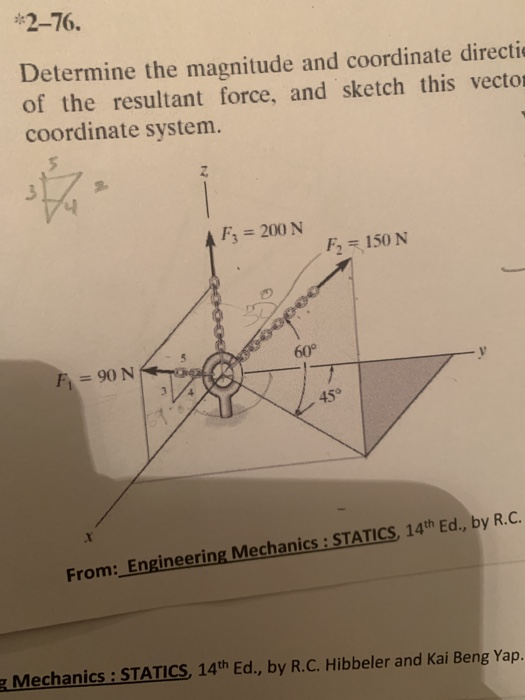 Solved 2 115 Determine The Magnitude Of The Projection Of