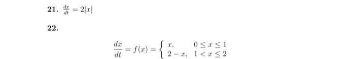 Solved For each of the following differential equations, | Chegg.com
